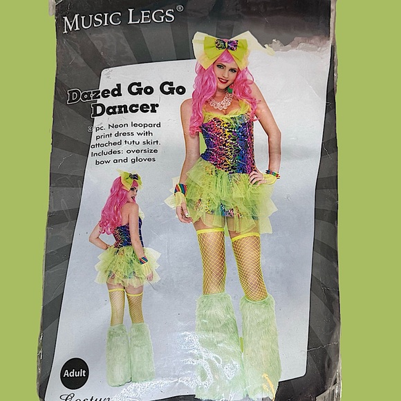 Other | Nwt Neon Gogo Dancer Halloween Costume Small | Poshmark